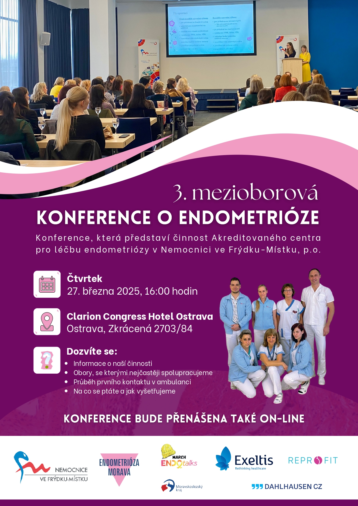 3. Mezioborová konference o endometrióze - Gynekologie Kopřivnice s.r.o.